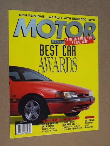 1992/93 Ford EB Falcon 2 Best Car Award original Australian foldout ...