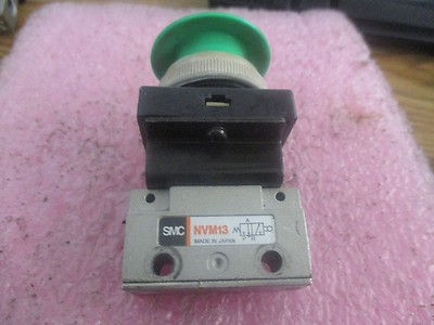 Smc Pneumatik NVM13 Ventil Schalter Grün Taste