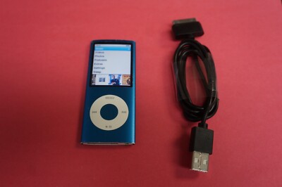 Apple iPod nano 4TH Gen BLUE (8GB) FREE BUNDLE & SHIPPING | eBay