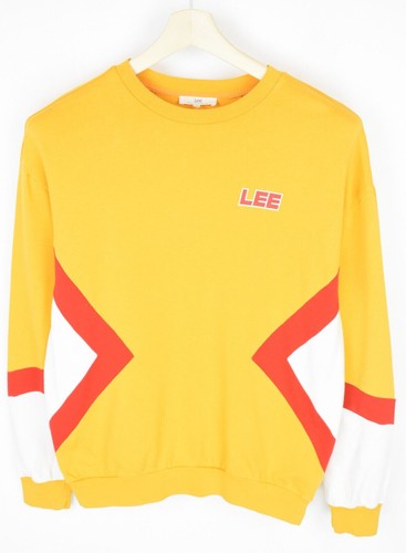 LEE Sweatshirt Men's SMALL Pullover Oversized Loose Fit Crew Neck Logo ...