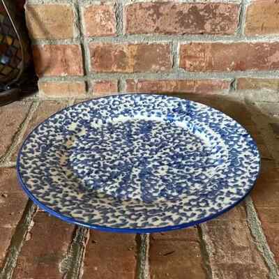 Royal Majestic Stoneware Country Time Blue Large Round Platter | eBay