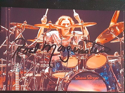 ROD MORGANSTEIN WINGER DIXIE DREGS DRUMMER AUTOGRAPHED SIGNED GLOSSY ...