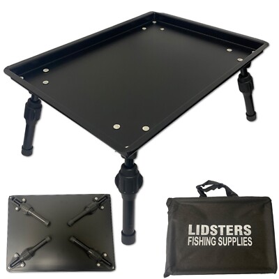 LFS Alloy Aluminium Fishing Bivvy Bait Table Carp Coarse Lightweight ...
