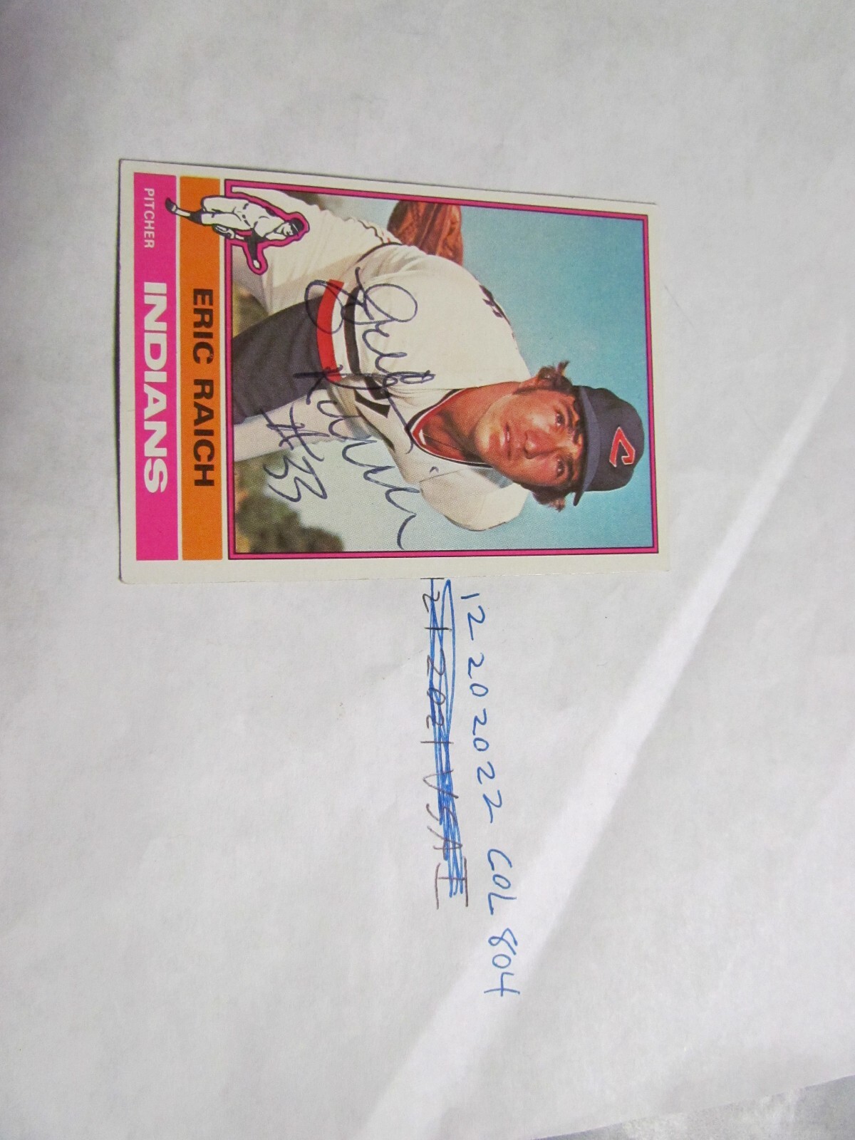 1976 Topps Eric Raich signed Baseball Card | eBay