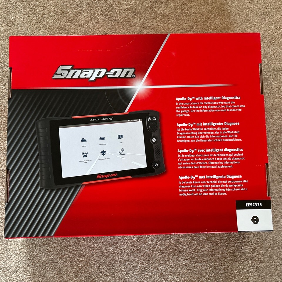 SNAP ON APOLLO D9 DIAGNOSTIC SCANNER TOOL, CAR VAN VEHICLE MACHINE | eBay