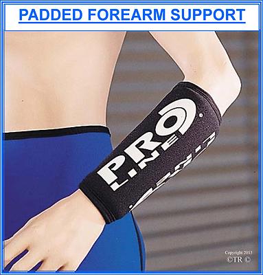 Proline Padded Forearm Support & Protection Black Neoprene Medical ...