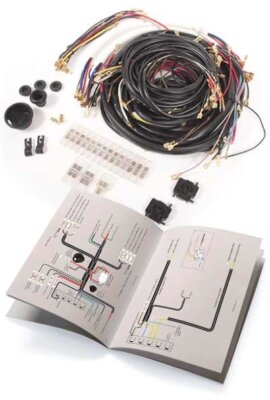 VW TYPE 1 BUG COMPLETE WIRING HARNESS 1966 BEETLE SEDAN & CONVERTIBLE ...