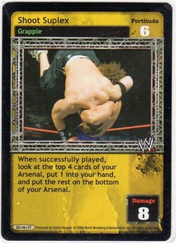 WWE: Shoot Suplex [Played] card type Grapple Raw Deal Wrestling WWF | eBay