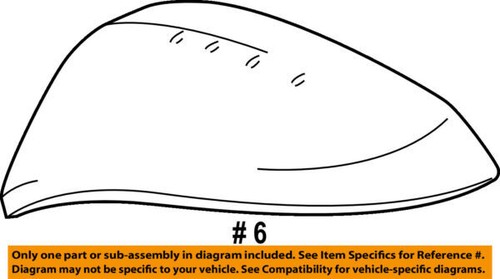 87915-42160-B1 Toyota Cover, outer mirror, rh 8791542160B1, New Genuine ...