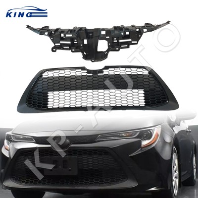 Front Upper & Lower Bumper Grille Assembly For 2020 - 2022 Corolla LE ...