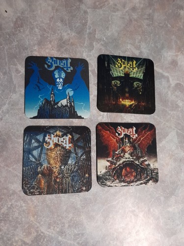 set of 4 - Neoprene Drink Coasters - Ghost | eBay Australia