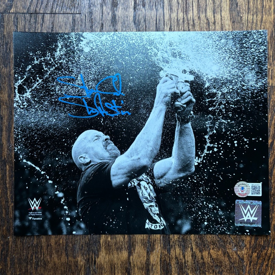 STEVE "STONE COLD" AUSTIN AUTOGRAPHED SIGNED 8x10 PHOTOGRAPH BECKETT ...