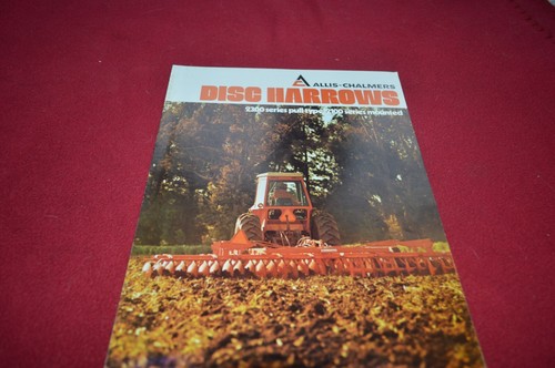 Allis Chalmers 2300 2100 Series Disc Harrows Dealer's Brochure AMIL15 ...
