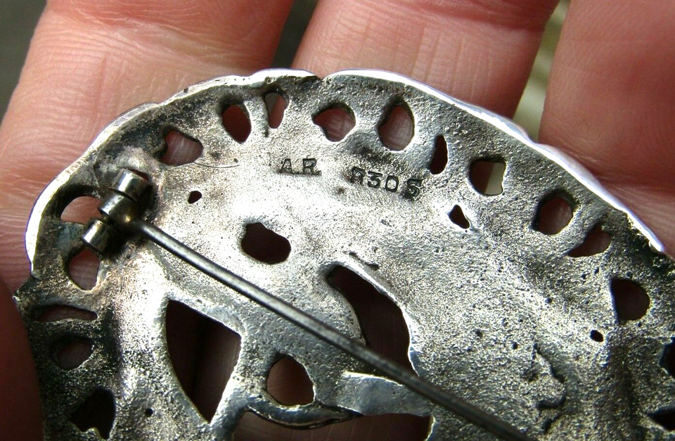 Antique Norway Art Nouveau Silver pin Brooch Mark A.R 830S | eBay UK