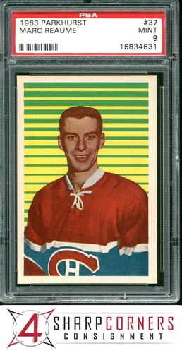 1963 PARKHURST #37 MARC REAUME CANADIENS POP 10 PSA 9 SET BREAK | eBay