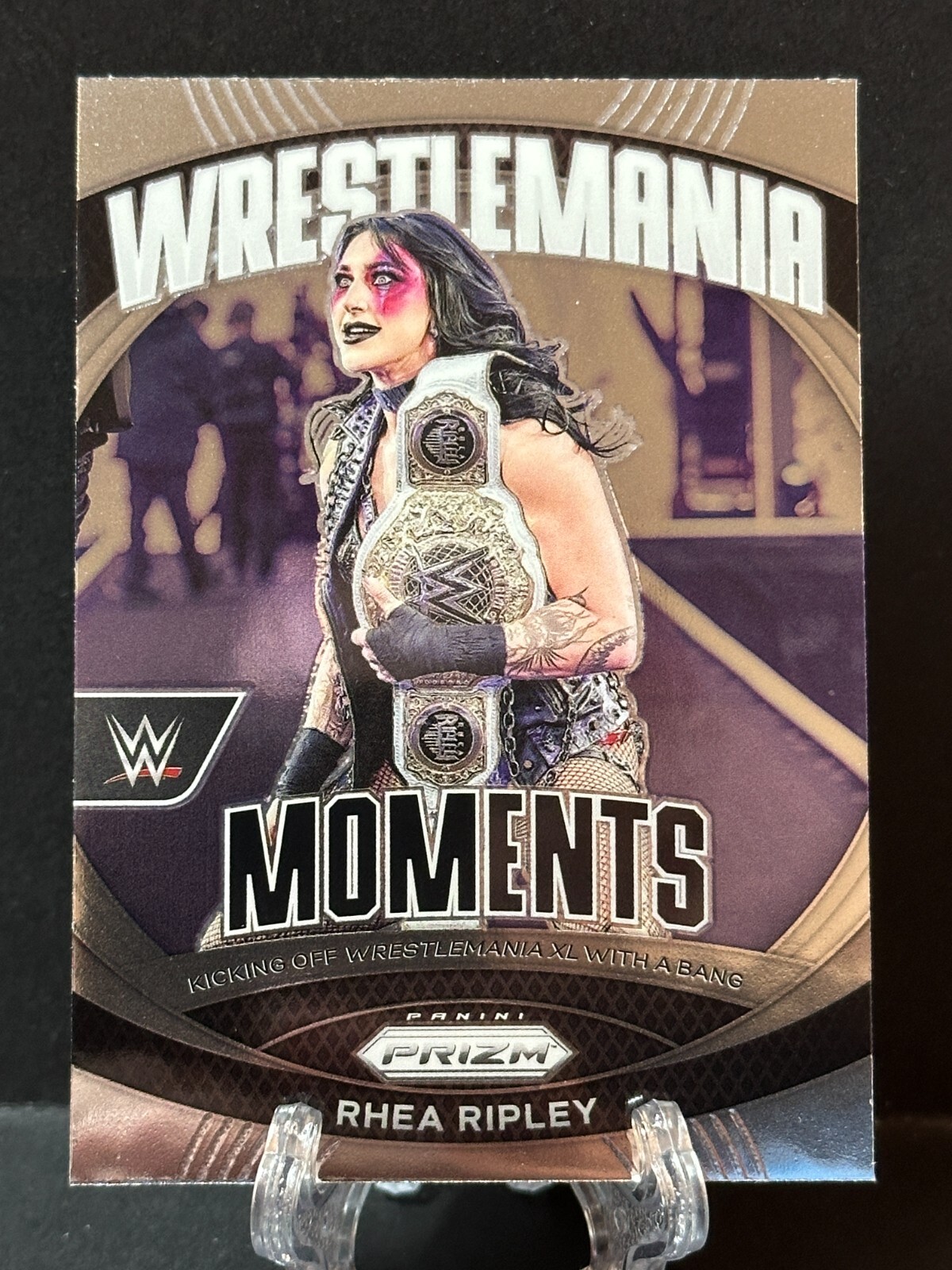 2024 Rhea Ripley Panini Prizm WWE Wrestlemania Moments Insert 1 | eBay