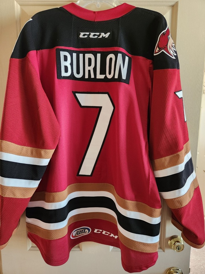 Tucson Roadrunners Authentic Brandon Burlon Hockey Jersey | eBay