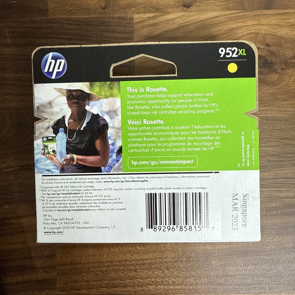 HP 952 XL Yellow Ink Cartridge See Photos | eBay