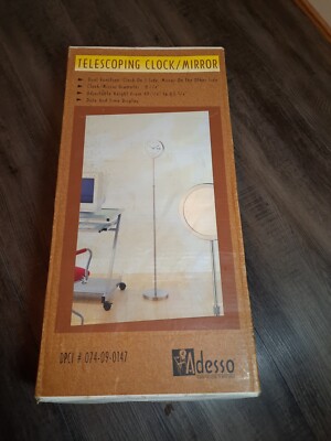 adesso Telescoping Clock/mirror 074-09-0147 | eBay
