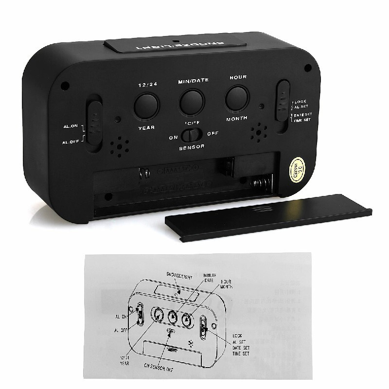 Precision AP058 5.3 Inch LED Alarm Clock - black | eBay UK