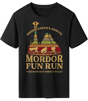 Middle Earth’s Annual Mordor Fun Run T-Shirt - Size Men XXLarge | eBay