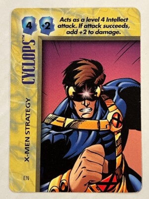 Marvel Overpower CYCLOPS EN X-Men Strategy IQ Uncommon 1996 NM/M ️ | eBay