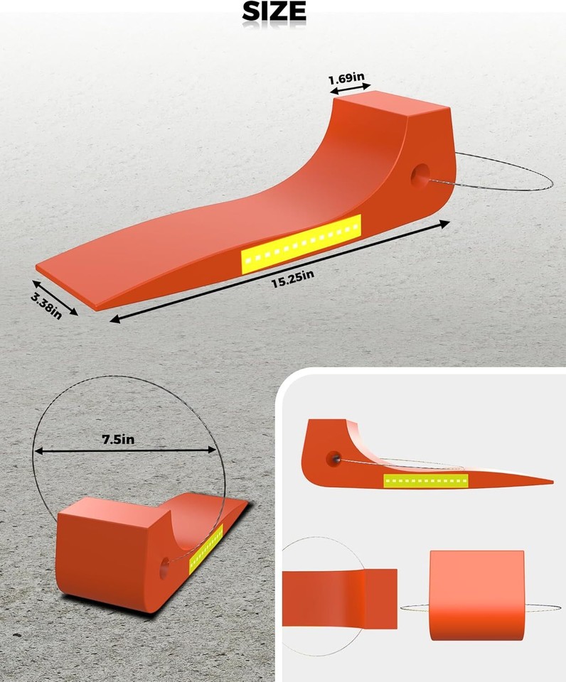 Heavy-Duty Tire Skates for Tow Truck Wrecker Rollback Carrier Safety,4 ...