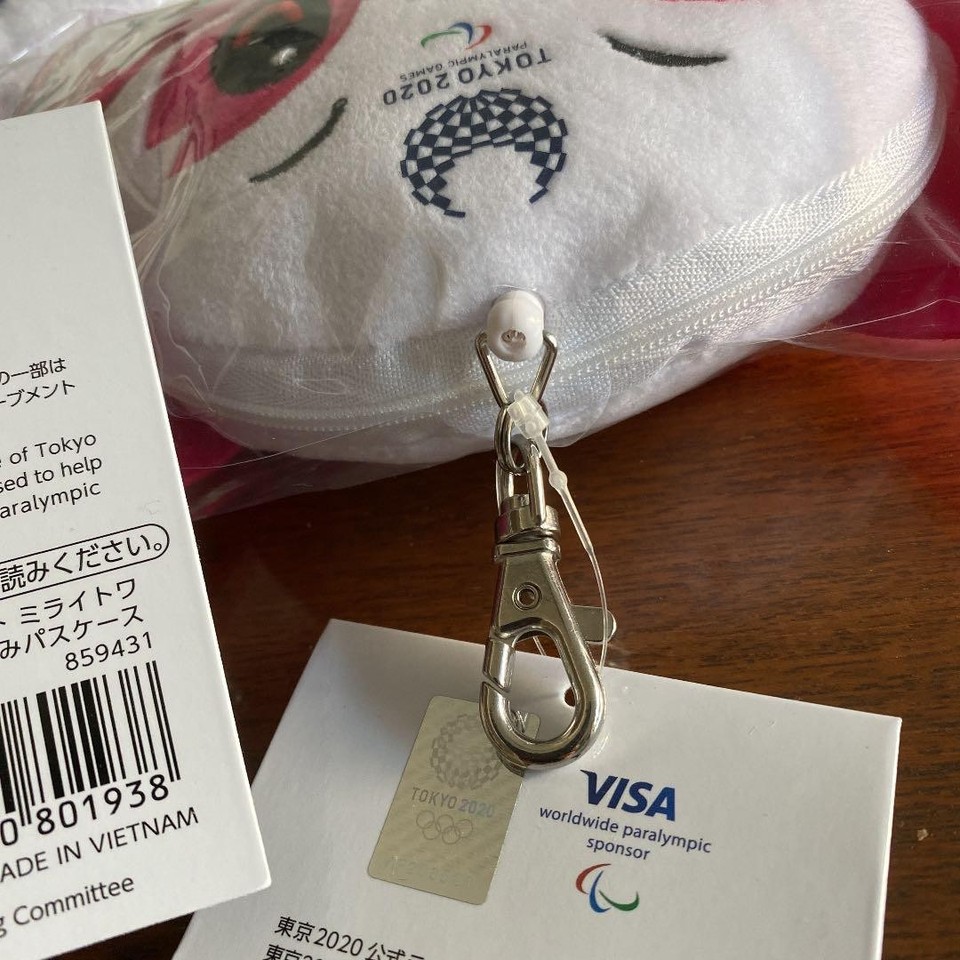 Tokyo 2020 Mascot Pass Case Miraitowa Someity Reel Plush Pass Case | eBay