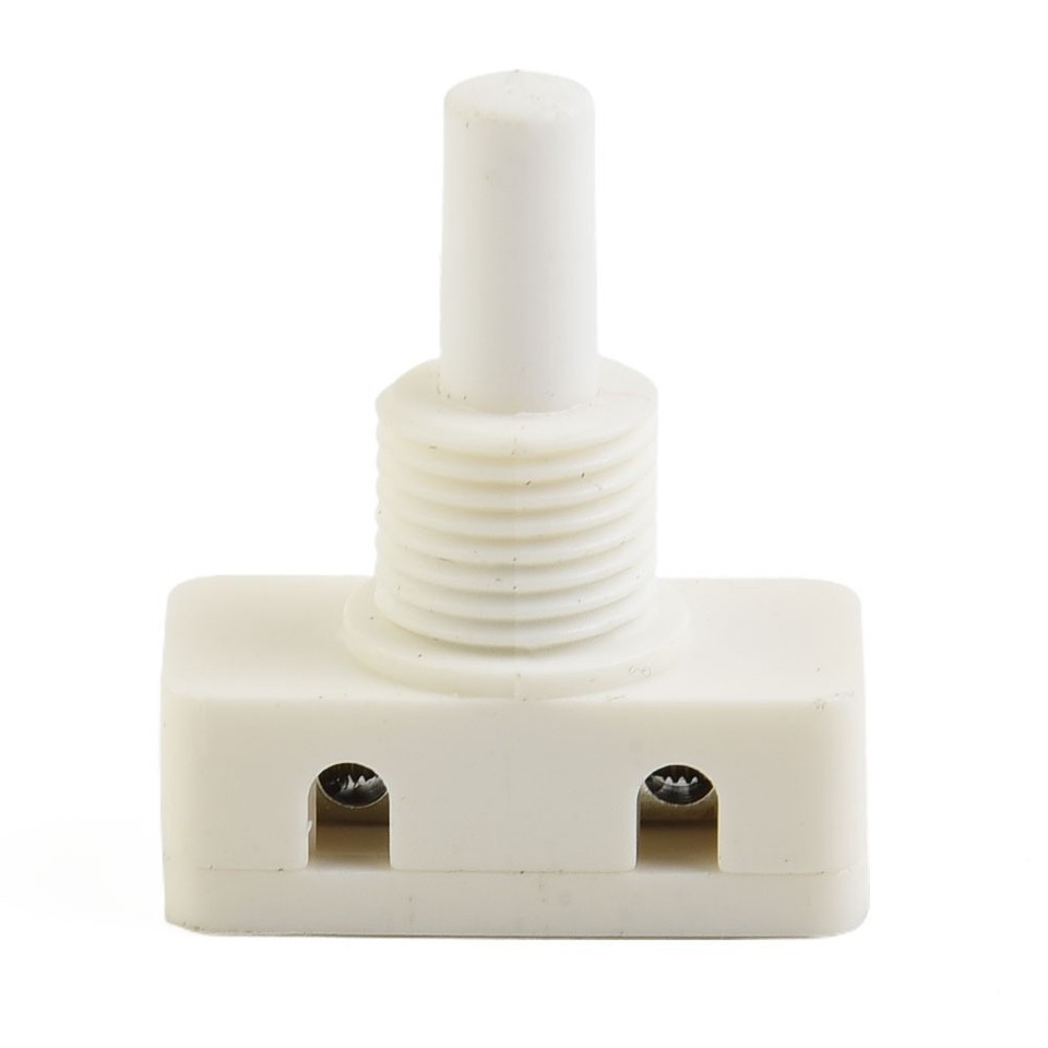 Easily Operable Selflocking Plastic Push Button Light Switch in White ...