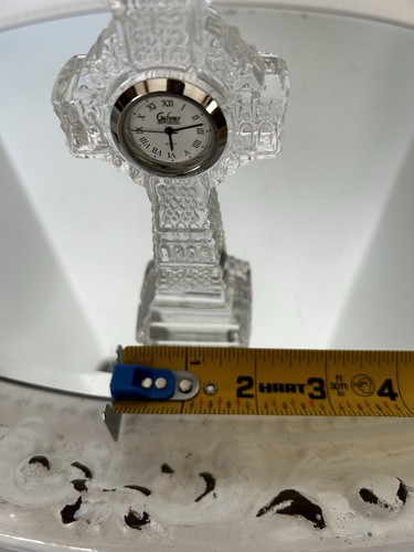 Galway Irish Crystal Celtic Cross with Clock 6” High | eBay