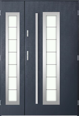 Metal Front Entry Double Door, Side Panel, Choice of Sizes and Colours ...