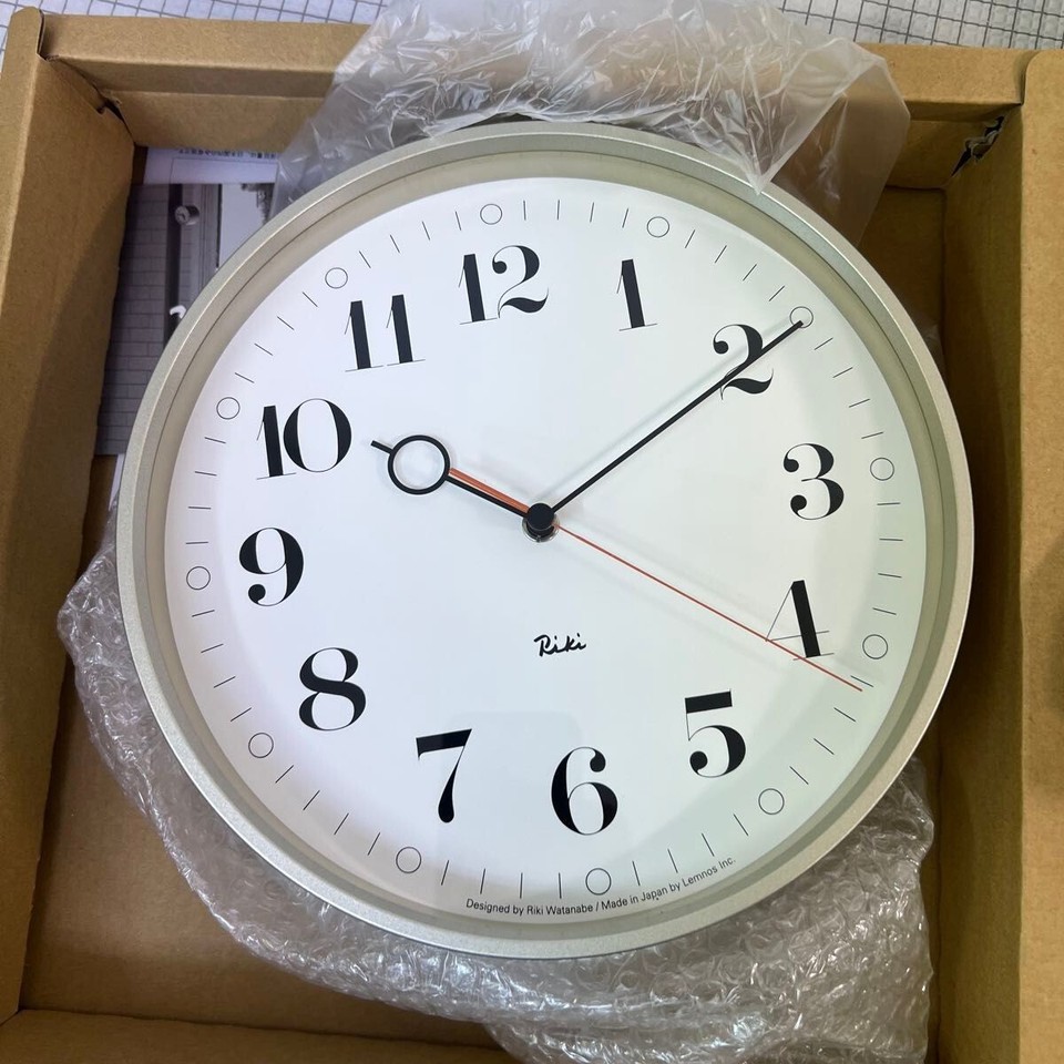 Lemnos wall clock analog RIKI RING CLOCK WR20-05 WH From Japan | eBay