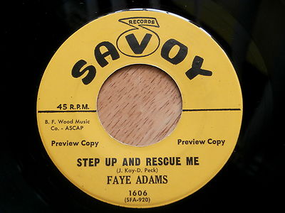 FAYE ADAMS~STEP UP AND RESCUE ME~RARE PROMO~CRY YOU CRAZY ~ NORTHERN ...