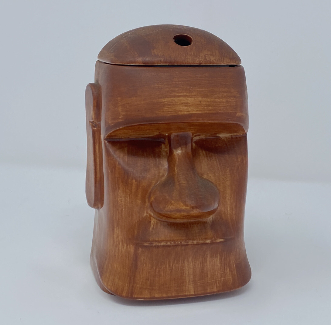 Original 1960's Vintage Lidded Tiki Mug, Aku Aku Stardust Casino Hotel ...