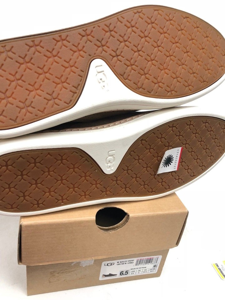 Ugg Australia Adley Perf Women's Fashion Sneakers Suede Leather Slip On ...