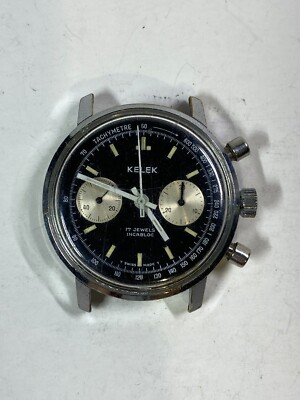 Vintage Kelek Chronograph 37mm Wind-Up Watch Pre-Owned, Runs (#35-14 ...