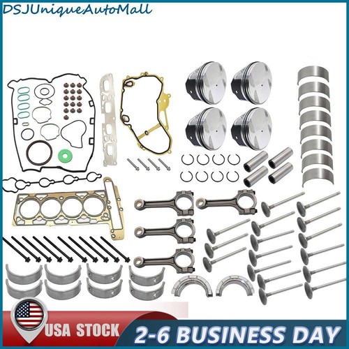Engine Overhaul Rebuild Pistons Valves Seals Kit For Buick Chevrolet ...