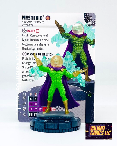 Marvel Heroclix Mysterio #032 w/ Card Spider-Man Beyond Amazing Set | eBay