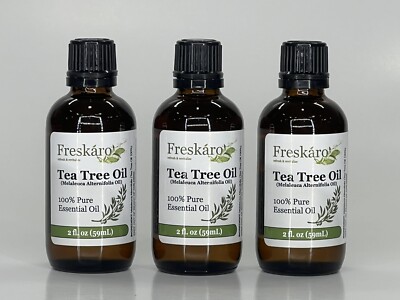 Pack of 3 - Freskaro Tea Tree Oil 100% Pure Essential Oil | 2 fl oz ...