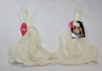 NWT LILY of FRANCE unlined underwire BRA 2177002 IVORY | eBay