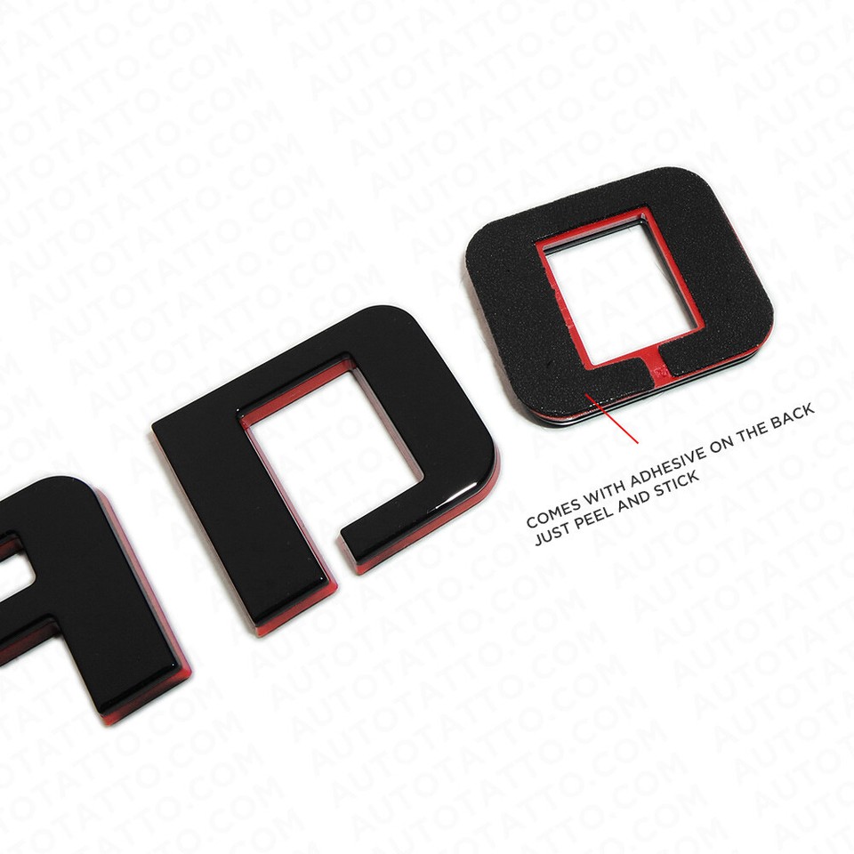 For Chevy Redline Silverado Fender Tailgate Logo Nameplates Letter 3D ...