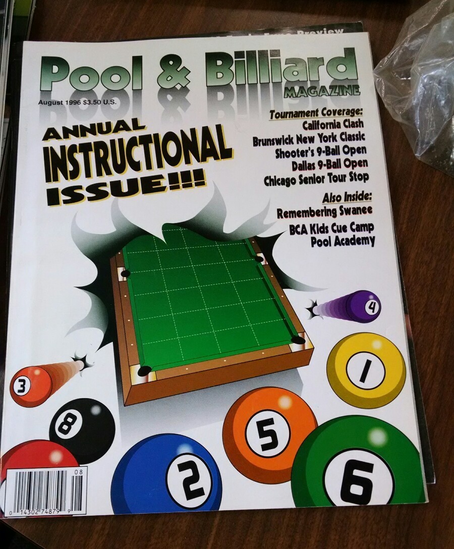 Pool & Billiard Magazine Aug 1996 B88 | eBay