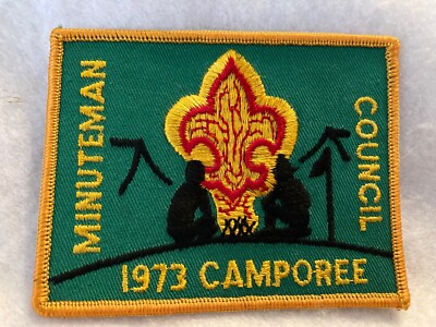 (ae1) Boy Scouts- 1973 Minuteman Council (MA) Camporee patch | eBay