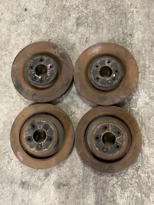 2013 INFINITI G37 SPORT AKEBONO BRAKE ROTORS FRONT REAR 34K OEM 2009 ...