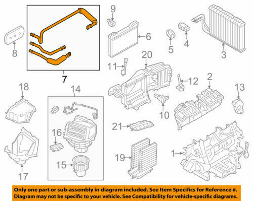 BMW F01 F01N F02 F02N F03 HEATER RADIATOR SET PIPE M 64119187284 NO ...