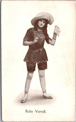 Vintage 1900s RUBY VERRELL Postcard English Actress / Singer - Unused ...
