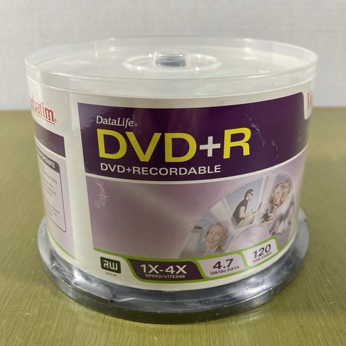 Verbatim DVD+R 50 pack Recordable Blank Brand New In Package 4x 4.7 GB ...