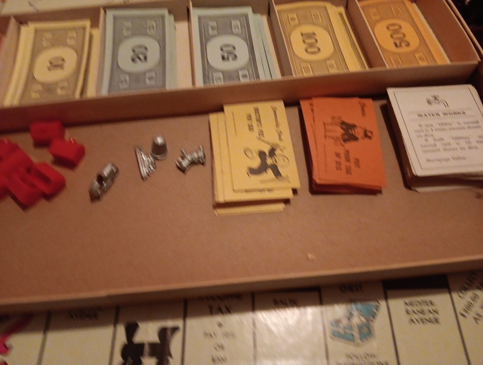 Parker Brothers Monopoly Board Game Vintage Real Estate 1980s Open Box ...