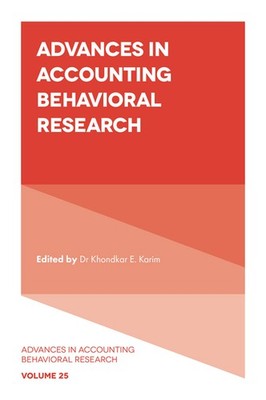 Advances In Accounting Behavioral Research 9781803828022| eBay