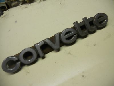 Corvette OEM C3 1980 1982 Rear bumper corvette emblem badge with ...